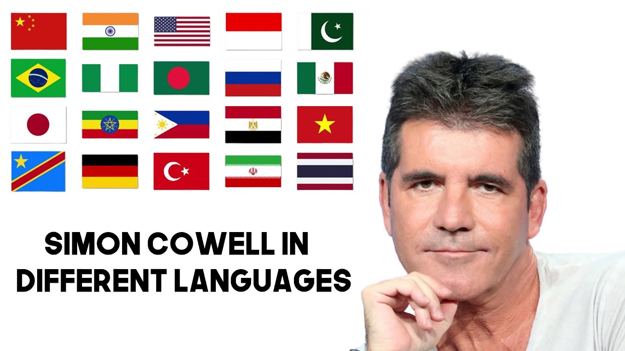 Simon Cowell | simon cowell in different languages | @AGT - YouTube