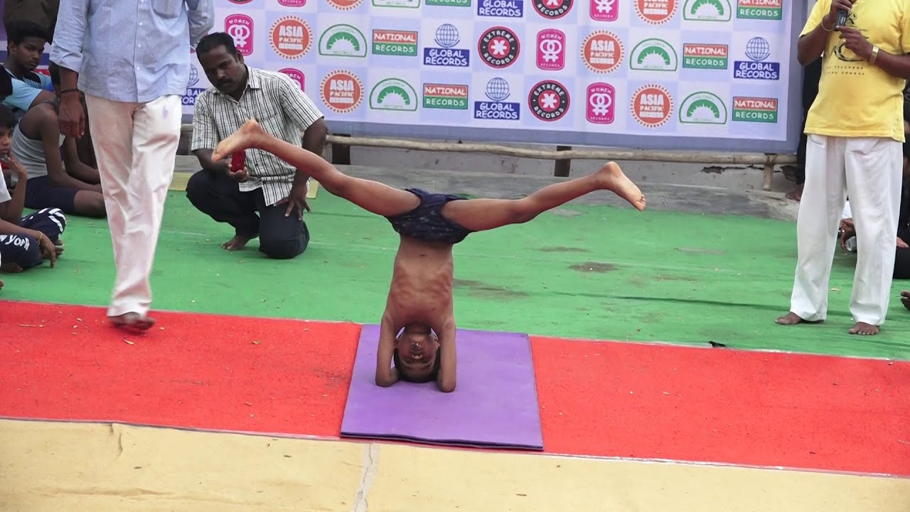 World Record Most Headstand variations in shortest time by youngest boy ...