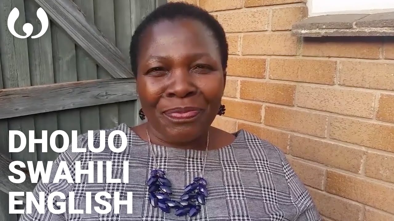 WIKITONGUES: Miriam speaking English, Dholuo, and Swahili - YouTube