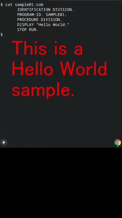 COBOL For Beginners 01.Hello World #Shorts - YouTube