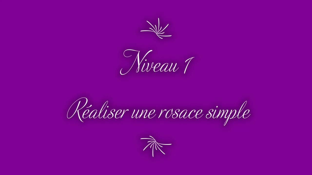 Explications pour tracer une rosace simple ou double - YouTube