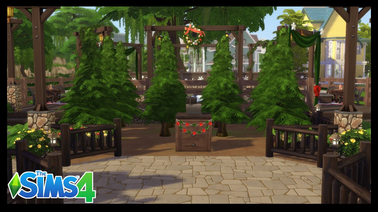 Christmas Tree Farm! - The Sims 4: Build - YouTube