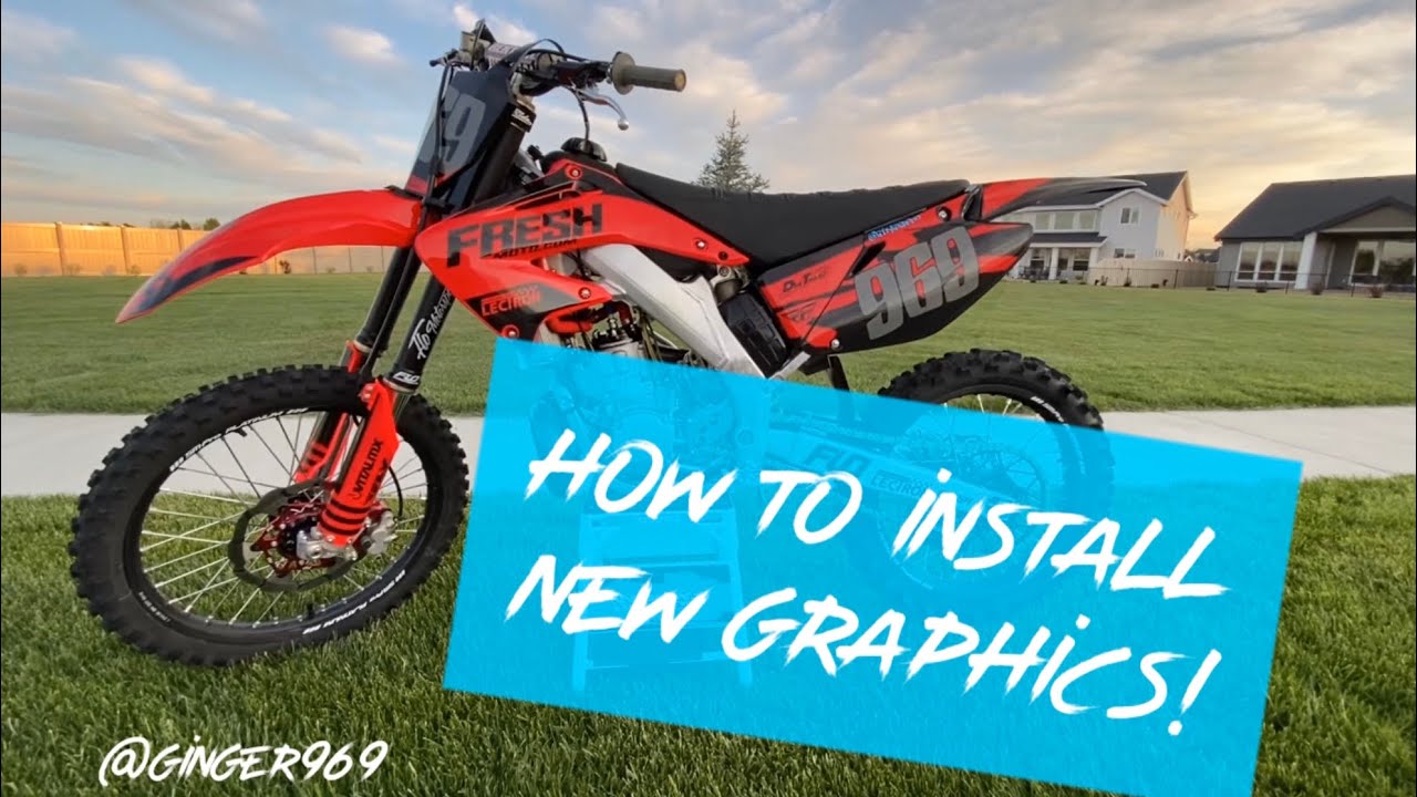 How to install New Graphics on your dirtbike! 2006 CR250 🤘🏽 - YouTube