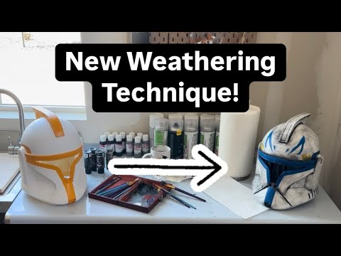 Weathering my Clone Helmet with Acrylic Paints! #starwars #propmaking # ...