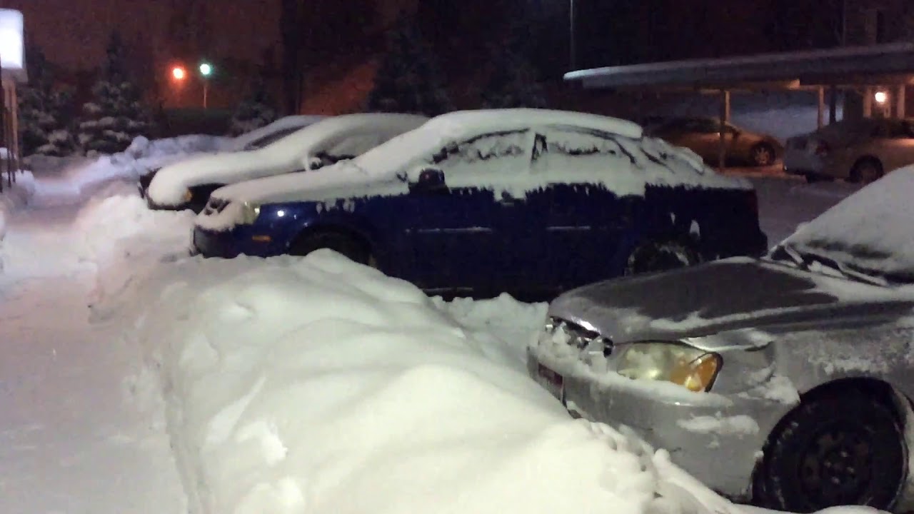 Snowstorm February 2019 in Moscow Idaho - YouTube