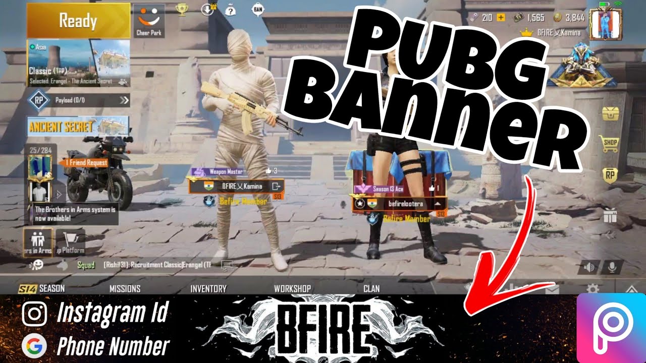 PUBG Banner Editing || Picsart Editing - YouTube
