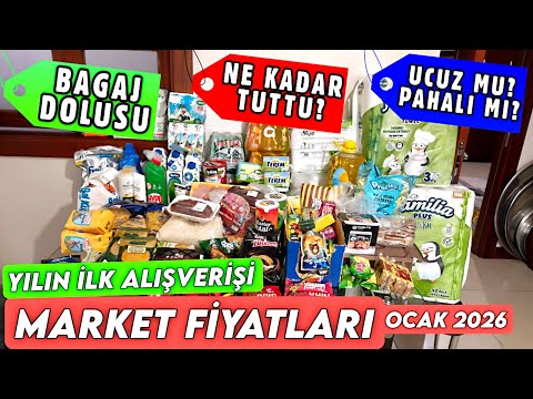 Bagaj Dolusu Market Alışverişi 🛒 Türkiye'de Market Fiyatları 🛒 Dev Market Alışverişi 🛒 Ocak 2026