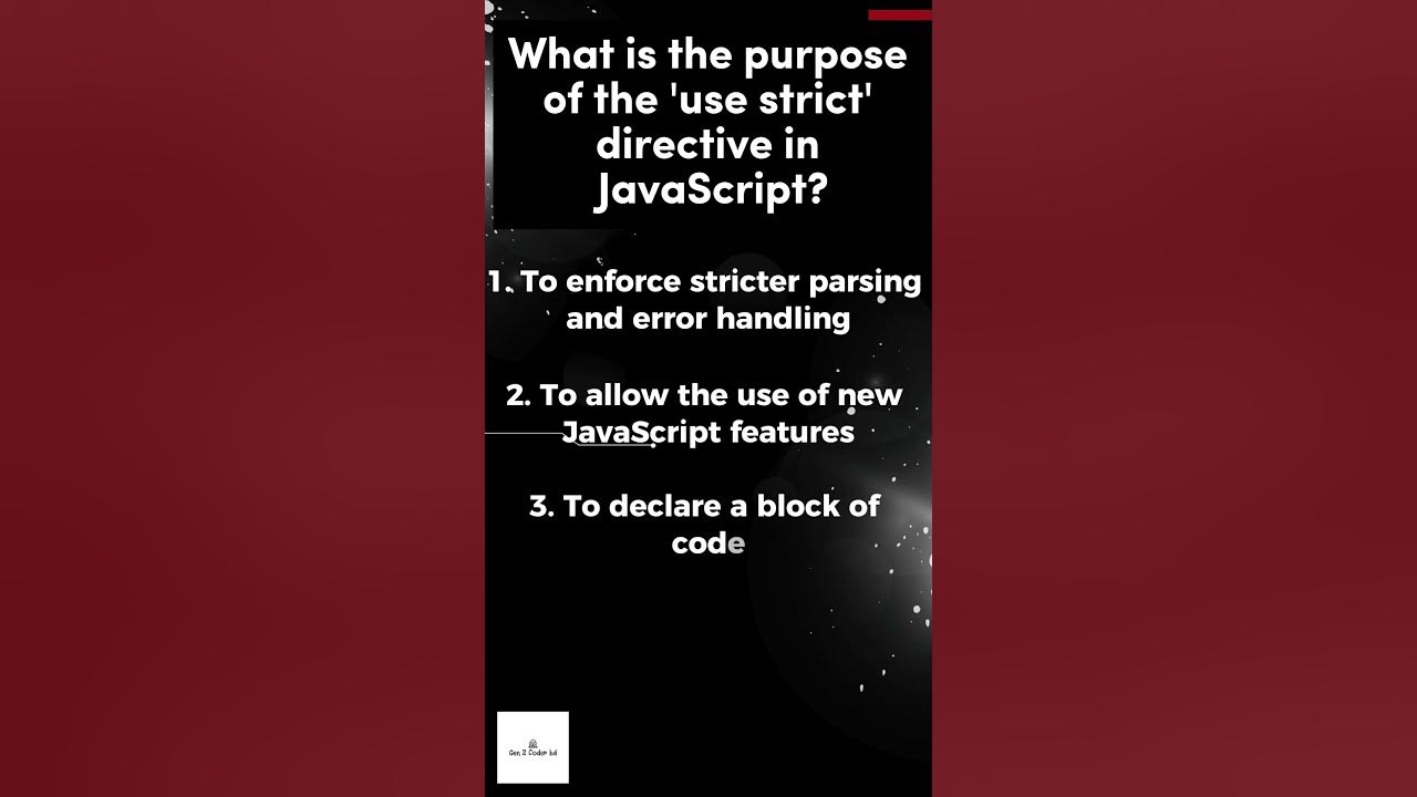 Understanding the 'use strict' Directive in JavaScript | JS Quiz | #shortsviral #shorts #quiz ...