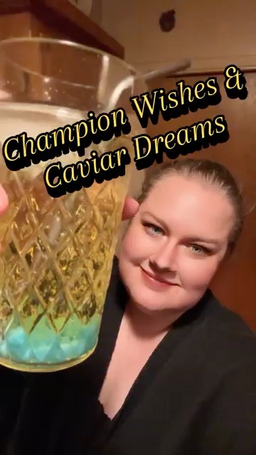 Cider “Champagne” & Blueberry “Caviar” #drink #recipe - YouTube