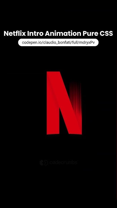 Netflix logo with pure CSS - 5 Trending Codepens - YouTube