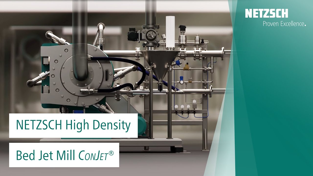 NETZSCH High Density Bed Jet Mill ConJet - YouTube