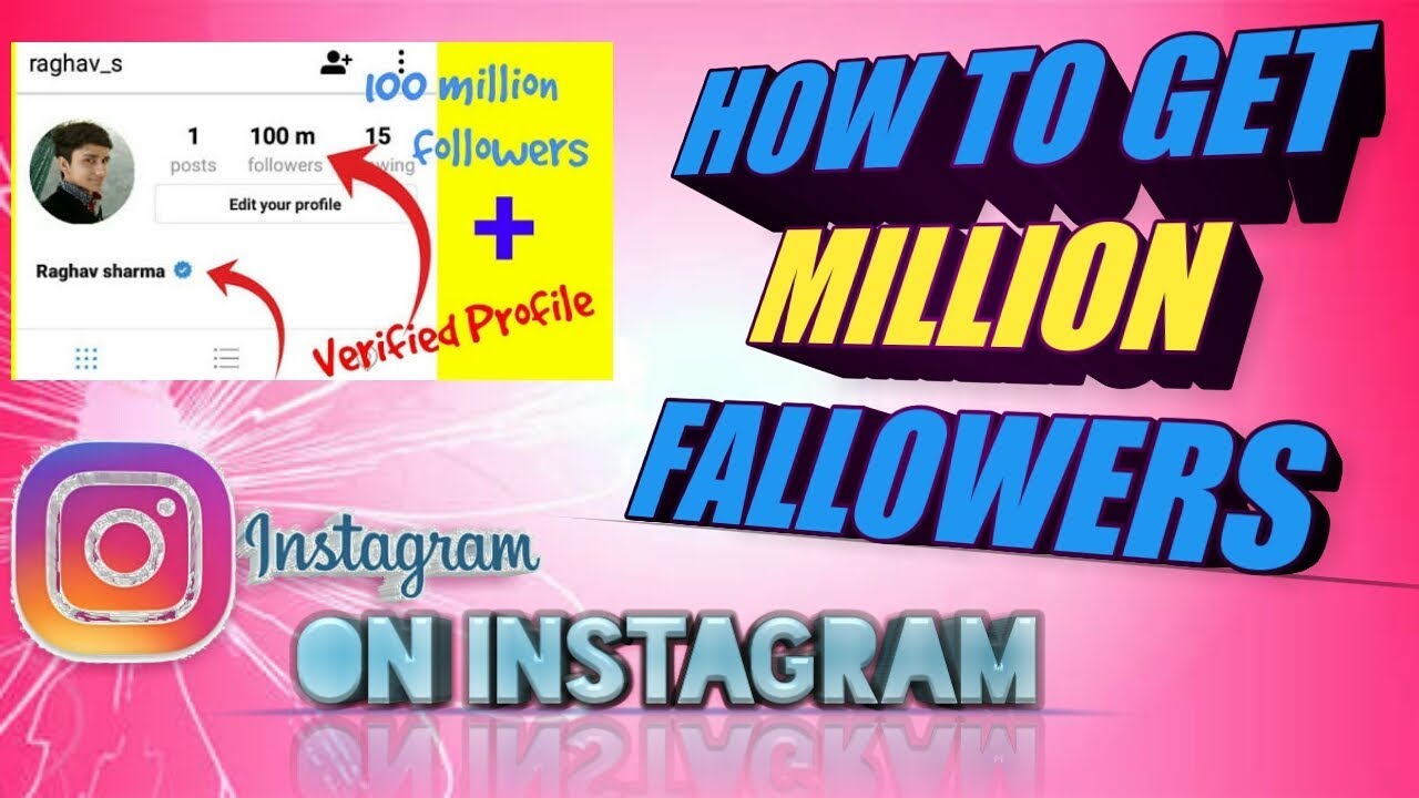 HOW TO GET MILLIONS OF FALLOWERS FREE ON INSTAGRAM IT'S TOTALLY FREE ...