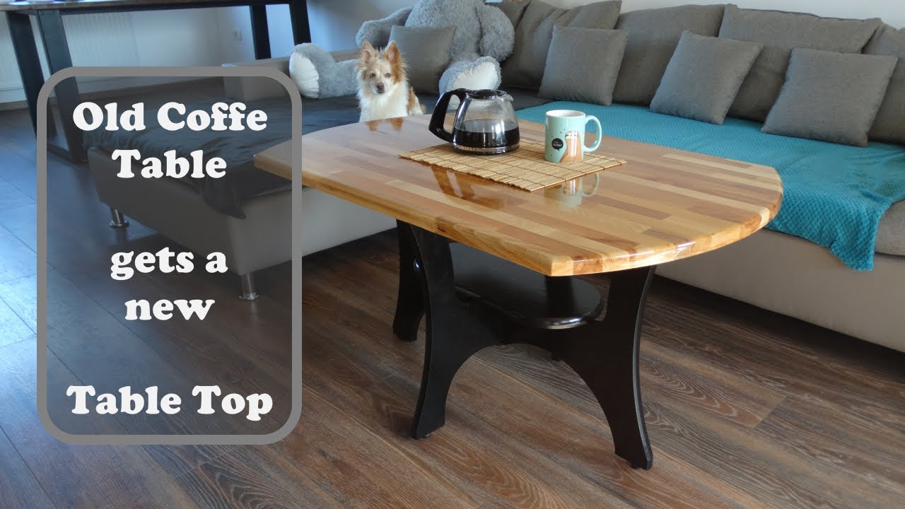 Changing the table top on a coffee table. DIY project - YouTube