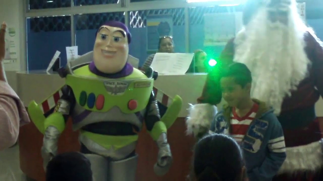 Santa Claus and Buzz Lightyear Christmas Party - YouTube