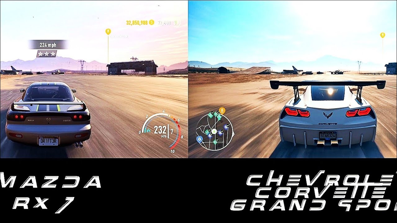 MAZDA RX 7 VS CHEVROLET CORVETTE GRAND SPORT 🤯☠️🔥#nfs #nfspayback # ...