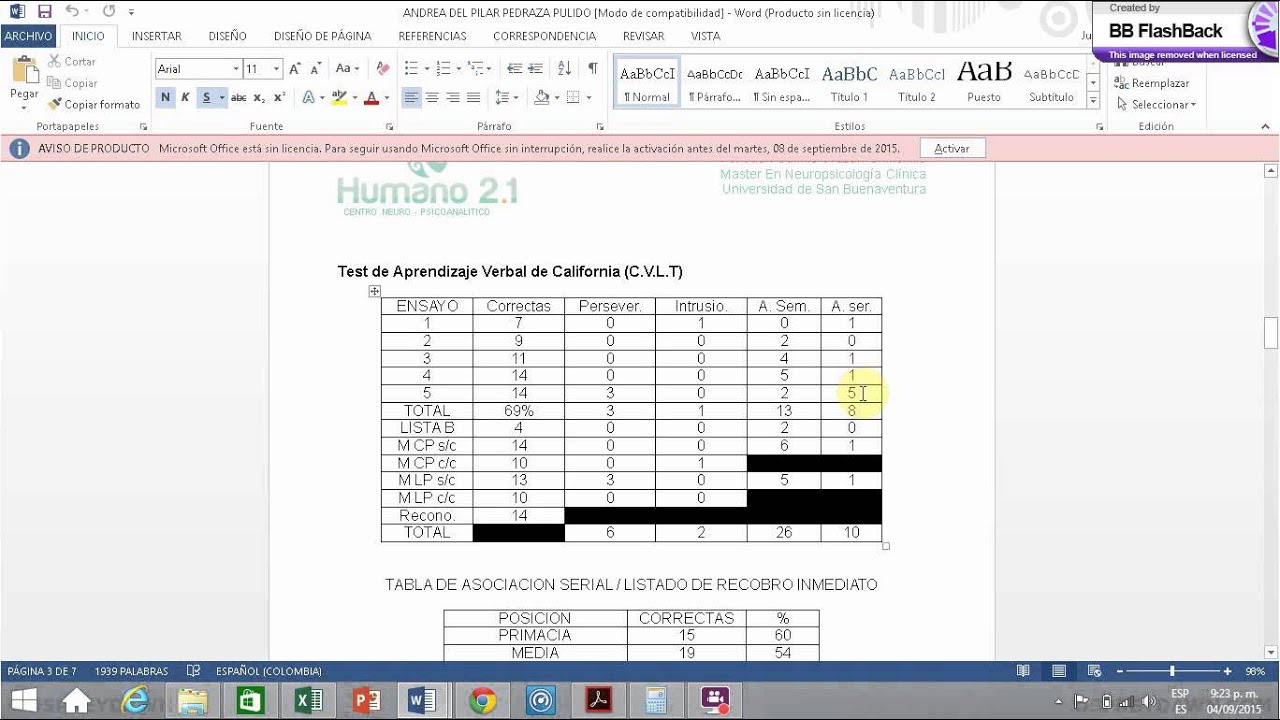 Calificación Test de California - YouTube