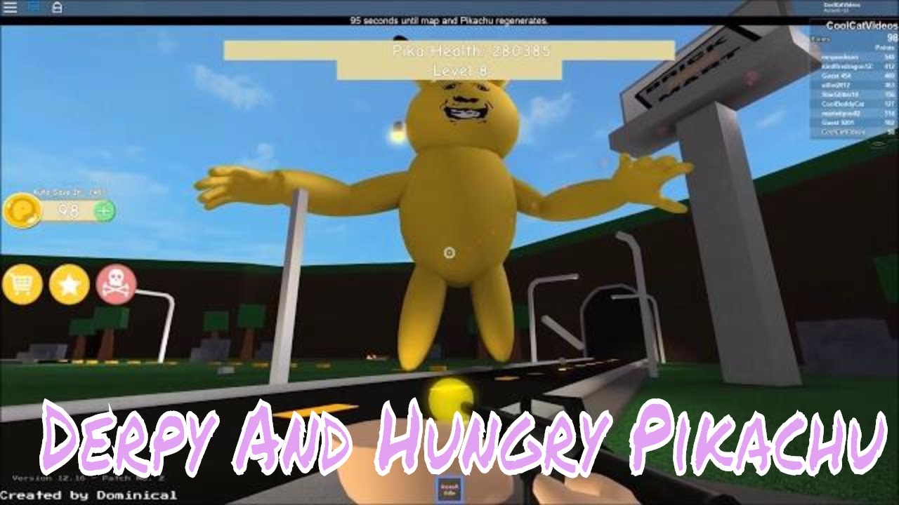 Roblox Derpy And Hungry Pikachu - YouTube