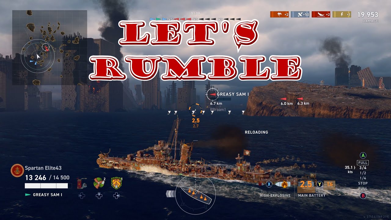 First Look at Rust N Rumble! So FUN! (World of Warships Legends Xbox ...