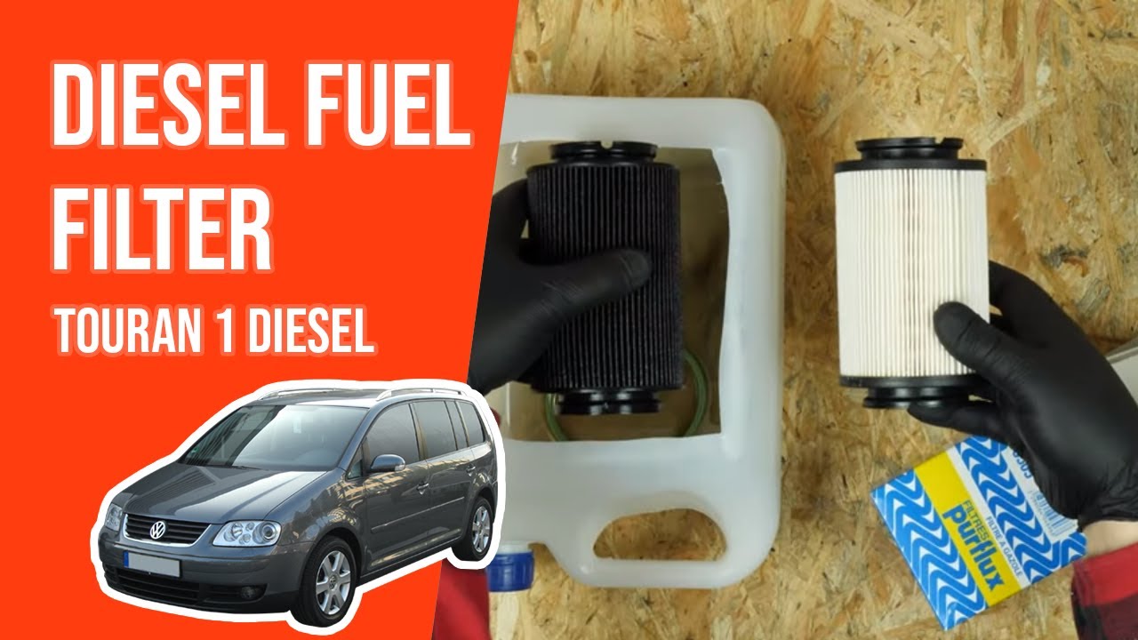 How to replace the diesel fuel filter Touran mk1 1.9 TDI ⛽ - YouTube