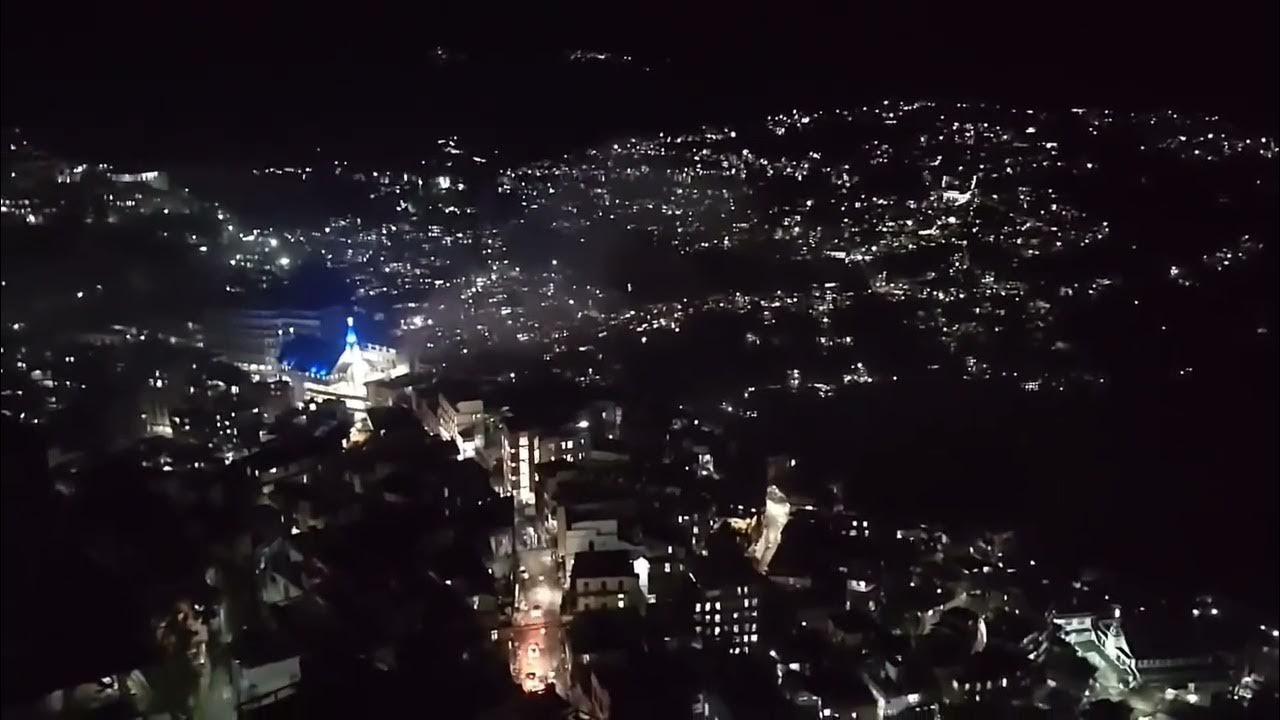 Beautiful night view of Aizawl city, Mizoram || Short clip - YouTube