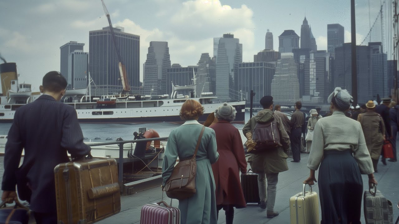 Real Photos Immigrants USA 1950s - YouTube