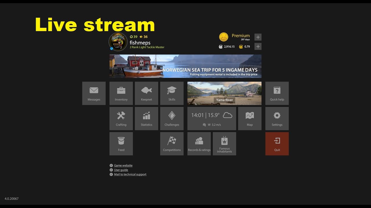 Russian fishing4 Live stream - YouTube