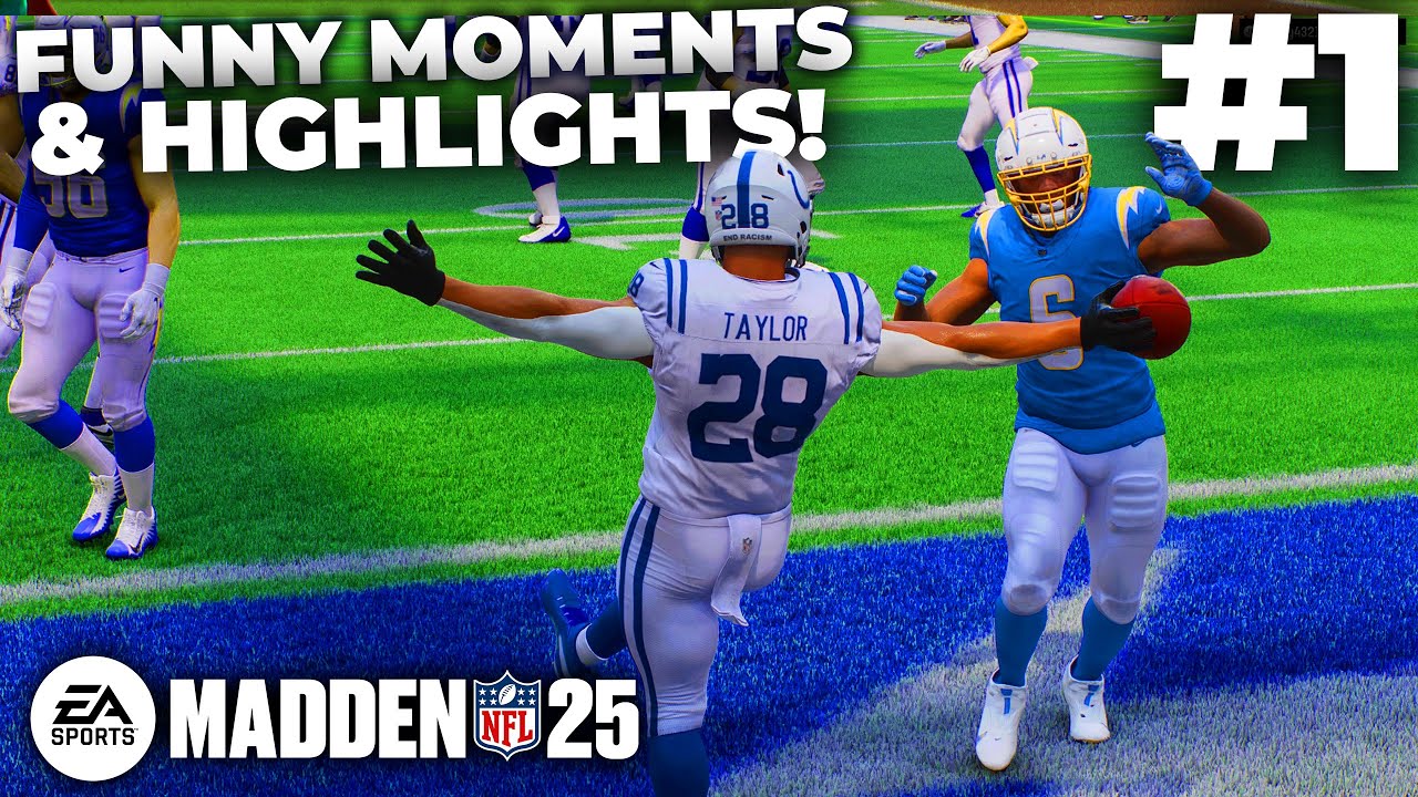 MADDEN 25 FUNNY MOMENTS + HIGHLIGHTS 1! - YouTube