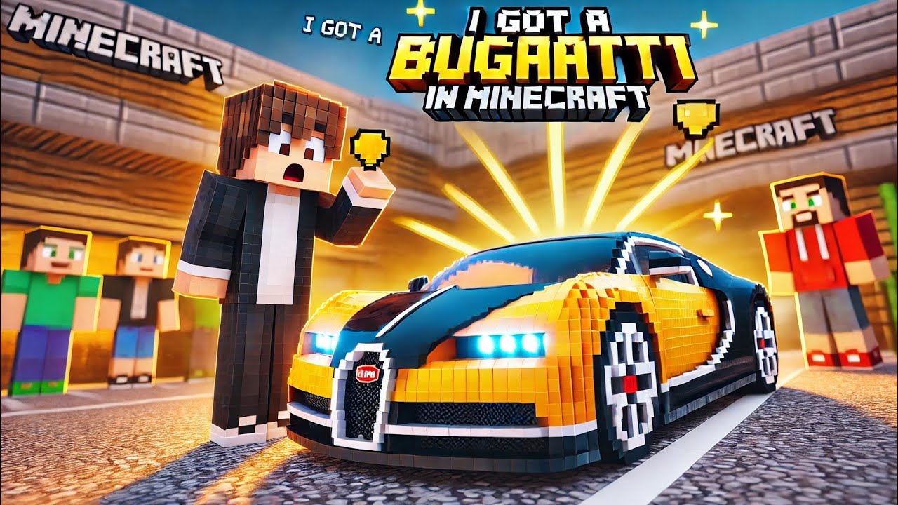 How To Get Bugatti In Minecraft Pe 🤯 | I Got Bugatti In Minecraft - YouTube