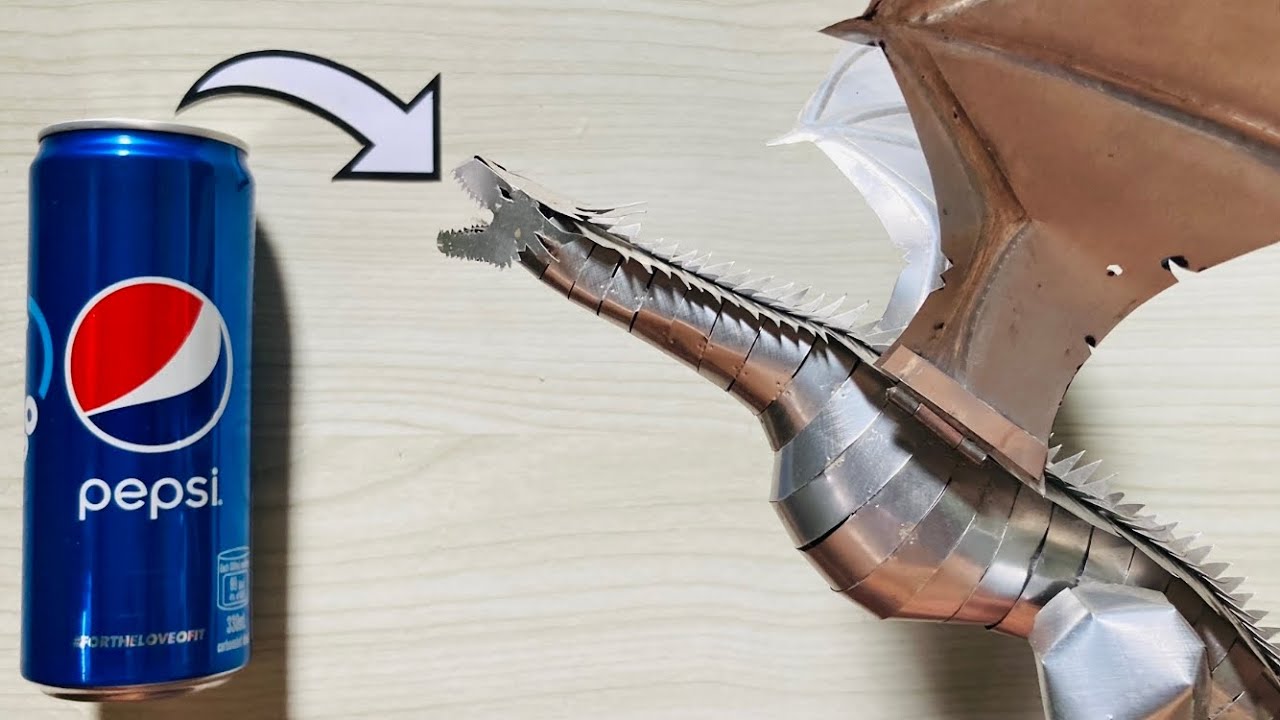Homemade Targaryen Dragons from Game of Thrones Using Soda Can (w ...
