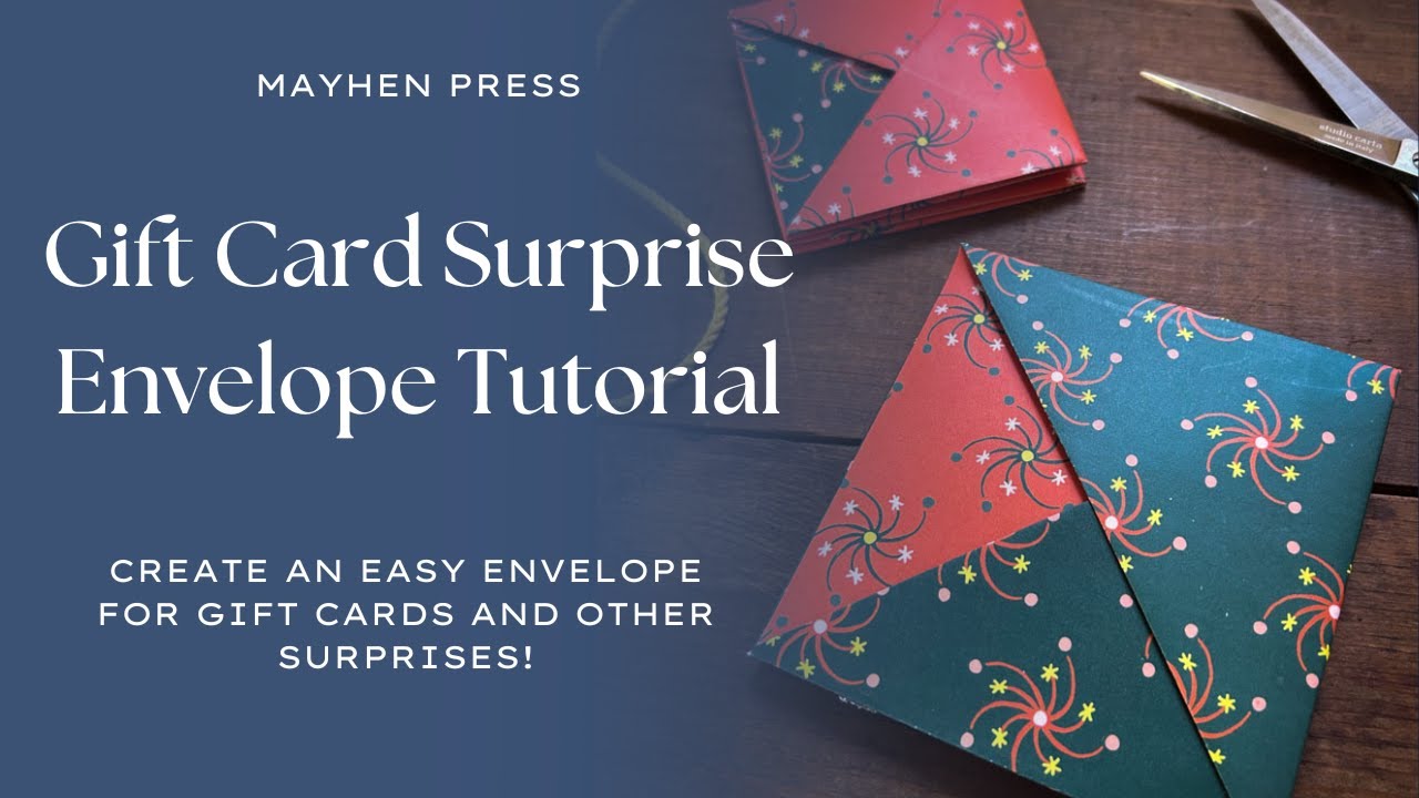 Gift Card Surprise Envelope Tutorial - YouTube