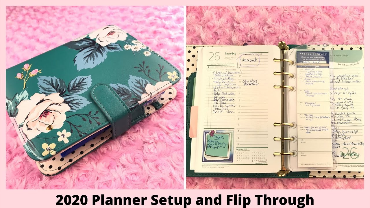 My Franklin Planner 2020 Setup and Flip Through - YouTube