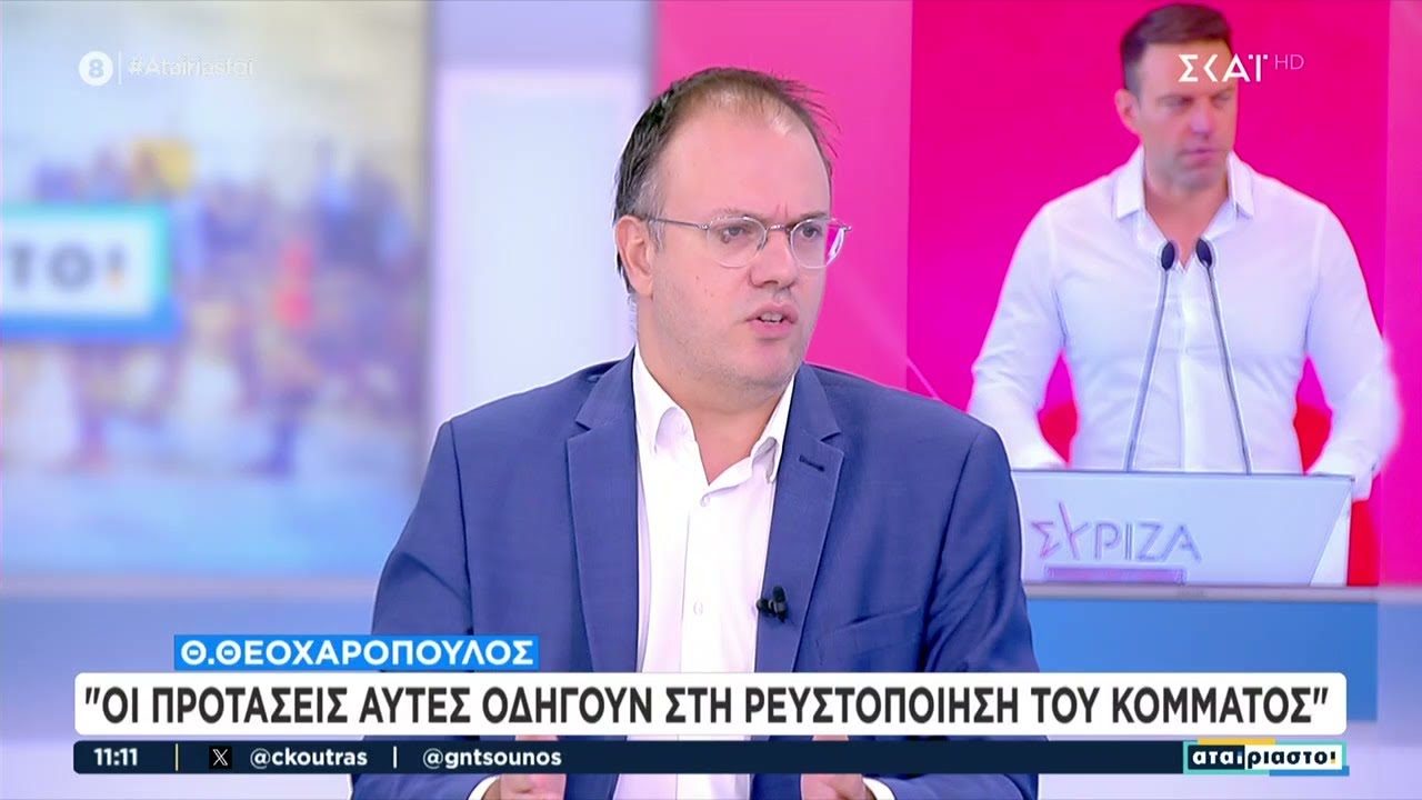 Θεοχαρόπουλος: Ο Κασσελάκης υπεύθυνος για την εσωστρέφεια που επικρατεί ...