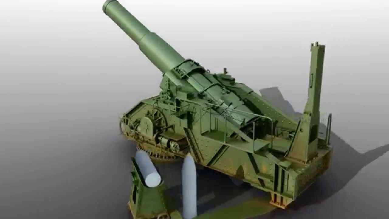 305-мм русская гаубица особой мощности образца 1915 года/305 mm russian ...