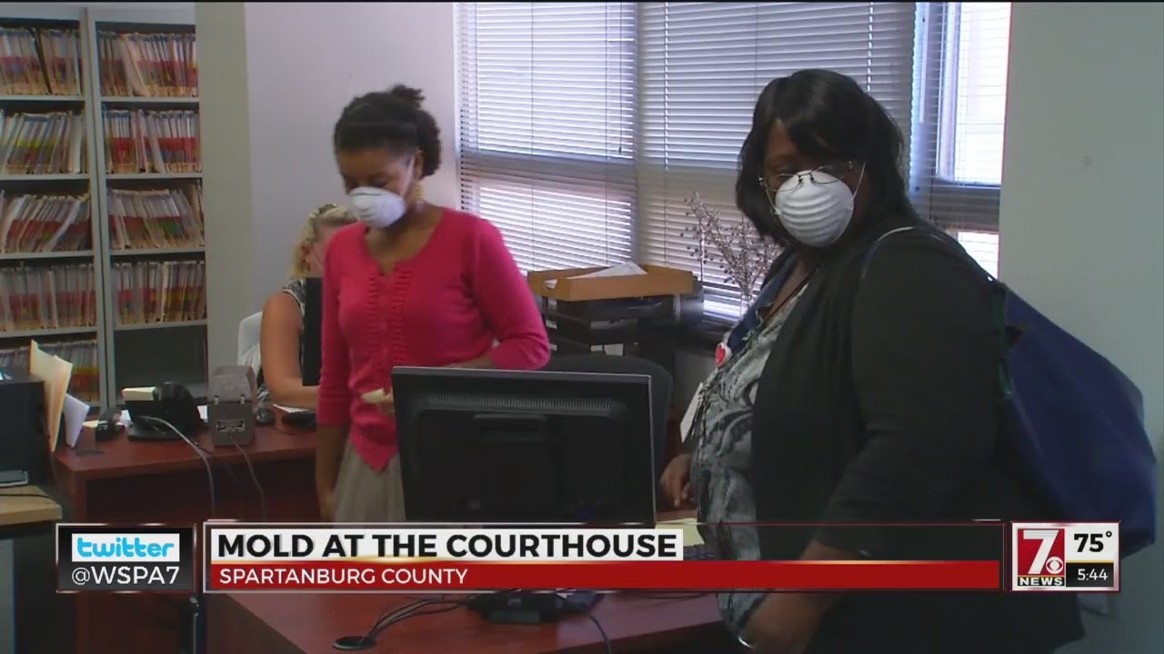 Mold problems at the Spartanburg Co. Courthouse - YouTube