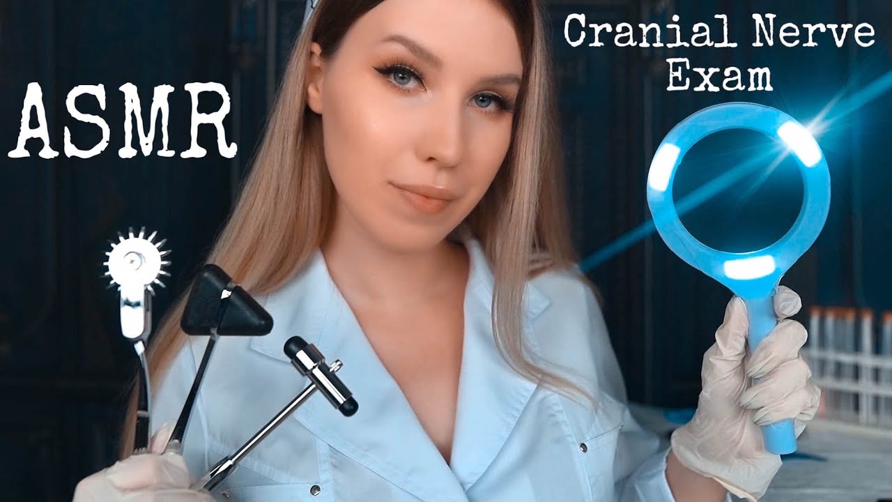 АСМР 👩‍⚕️ ОСОБЕННЫЙ ОСМОТР У НЕВРОЛОГА | ASMR CRANIAL NERVE EXAMINATION [+Sub] - YouTube
