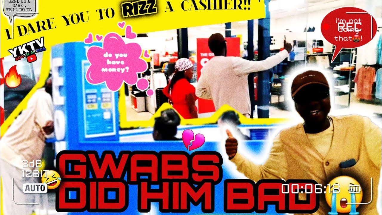 ' I DARE YOU TO RIZZ A CASHIER! ' 🤣#DARES |YKTV SA - YouTube