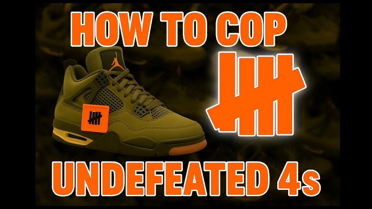HOW TO COP: UNDEFEATED 4s MANUAL DROP #trending #viral #howto #sneakers ...