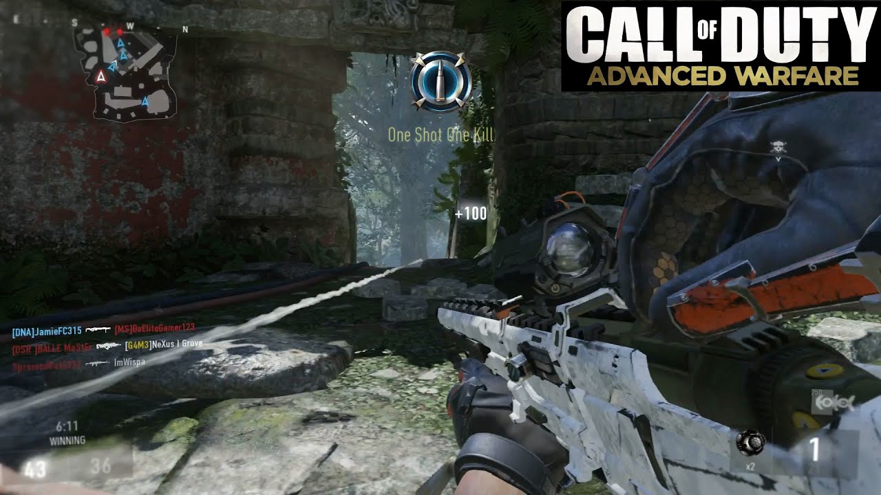 COD:AW - MORS w/ ACOG Scope Gameplay - YouTube