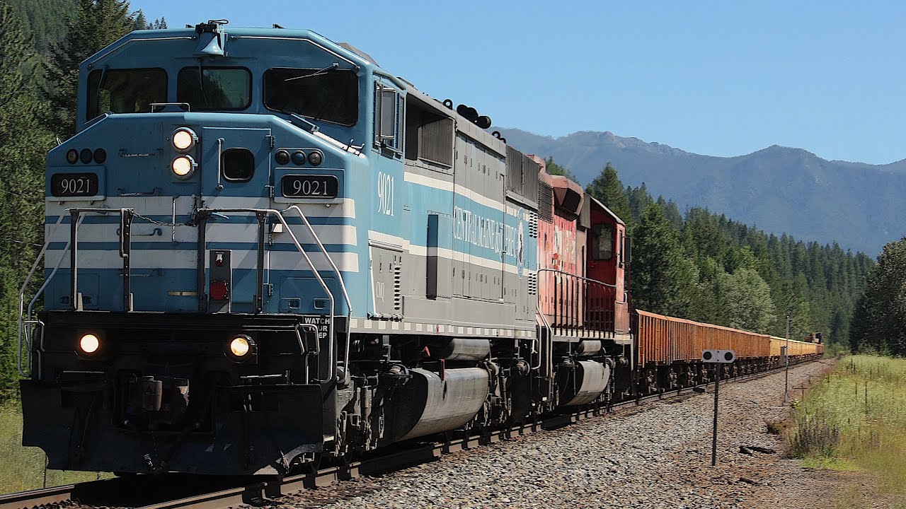 RARE!!! CMQ 9021 (SD40-2F) and CP 5743 Lead a Ballast Train West at ...