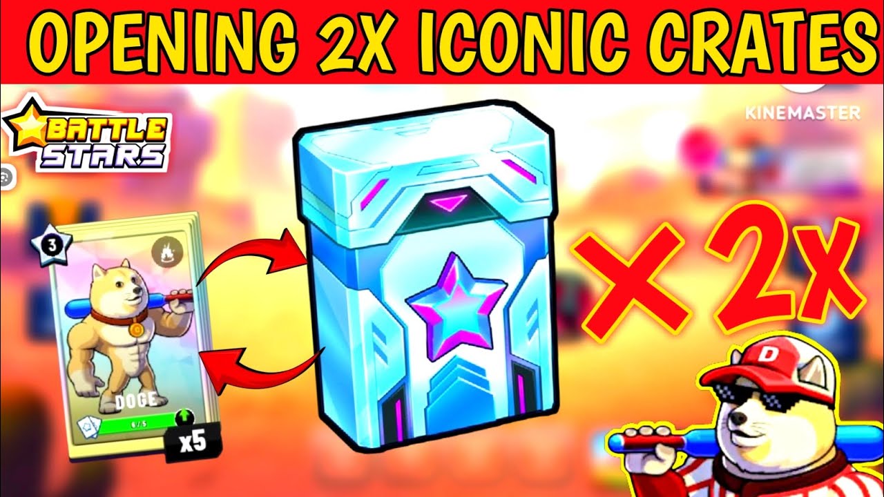 OPENING 2x ICONIC CRATES IN BATTLE STARS || BATTLE STARS ICONIC CRATE ...