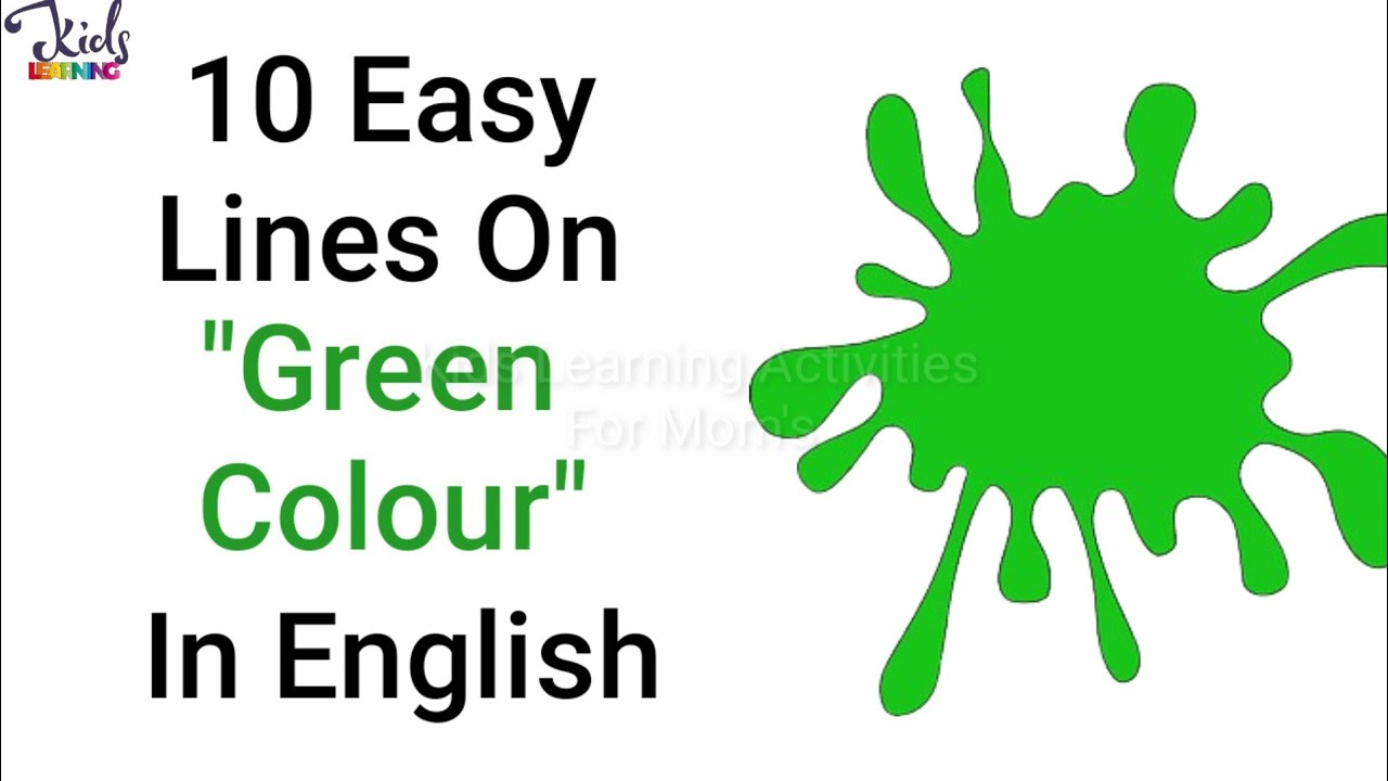 10 lines on green colour | Essay On Green Colour | Speech on green ...