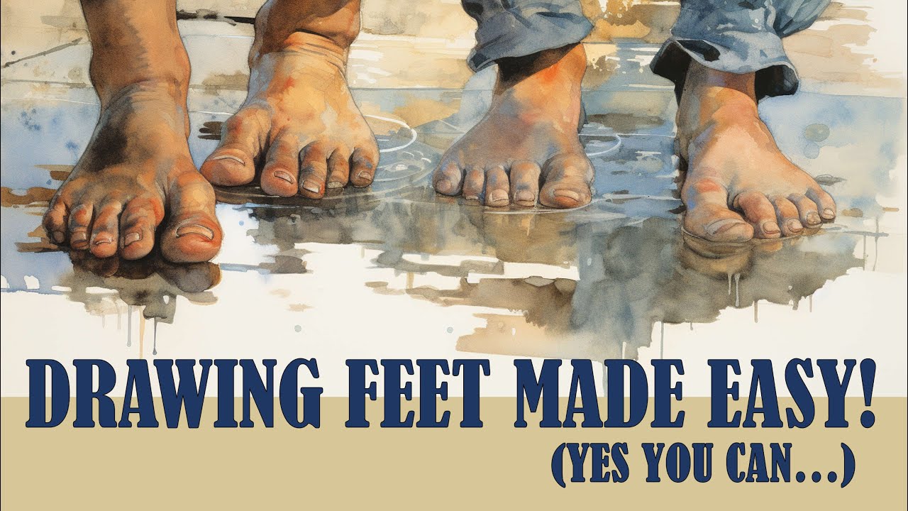 Drawing feet is hard!! - until now... - YouTube