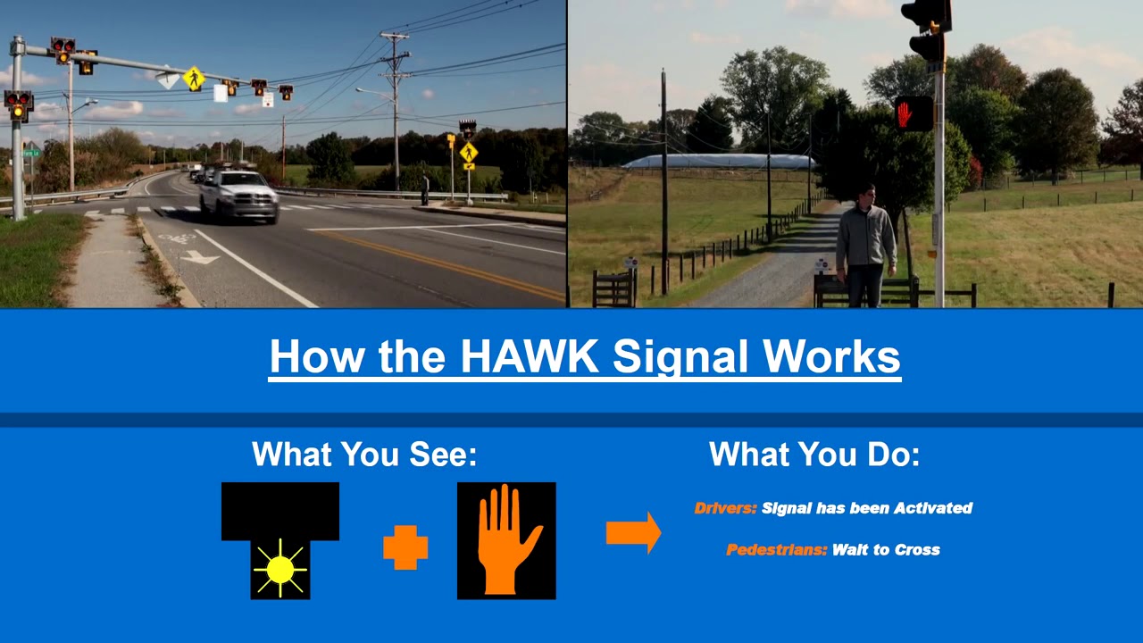 One-Minute Video: How the HAWK pedestrian signal works (Parker Street ...