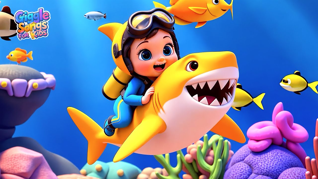 Learn Color with Color Baby Shark Song - Nursery Rhymes & Kids Songs ...