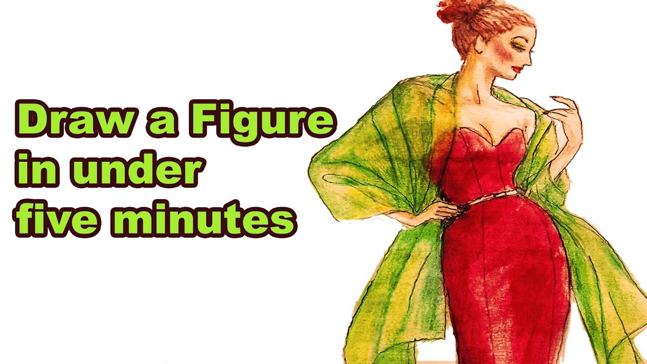 How to draw a simple figure for beginners - YouTube