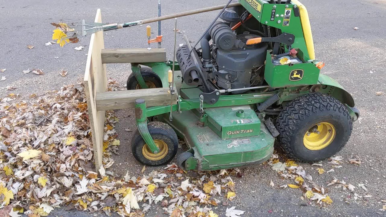 Easy leaf plow - YouTube