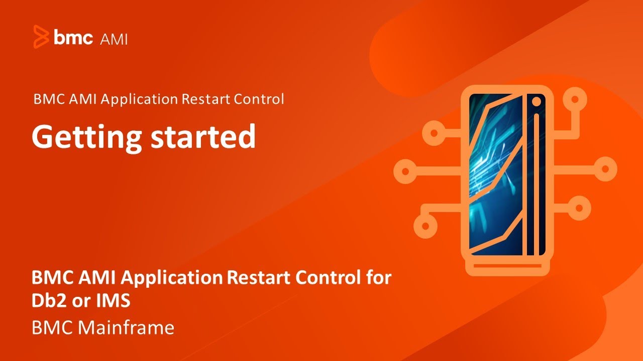 BMC AMI Application Restart Control for Db2 or IMS - Getting started - YouTube