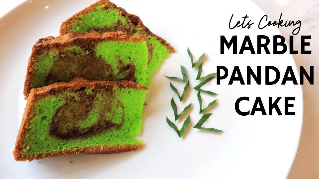 MARBLE PANDAN CAKE - YouTube