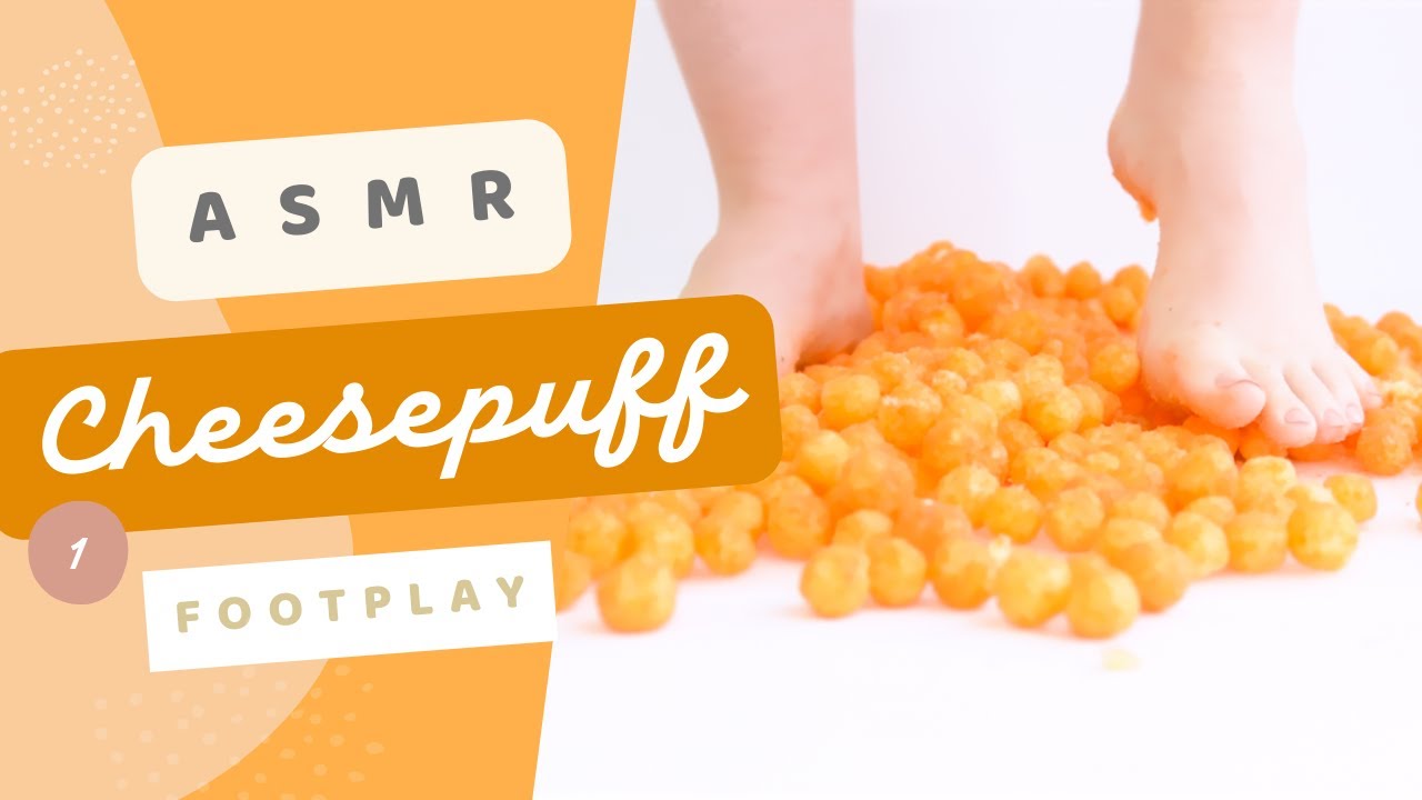 Stomp a Cheeseball! PREMIERE * FOOTPLAY ASMR 🩰 * Soft Foot play sounds ...