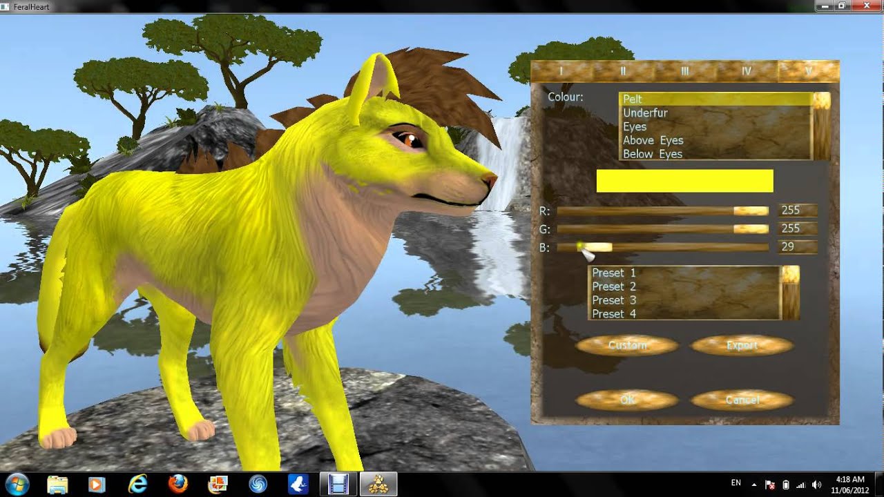 How to make a wolf on FeralHeart - YouTube